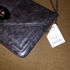 MMS Design Studio | Bags | Mms Dark Gray Clutch With Chain | Poshmark